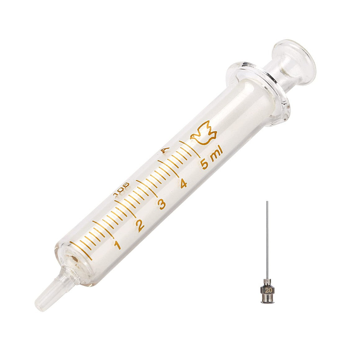 5ml Glass Syringe with 20G Metal Needle for Solder Flux Dispensing ...
