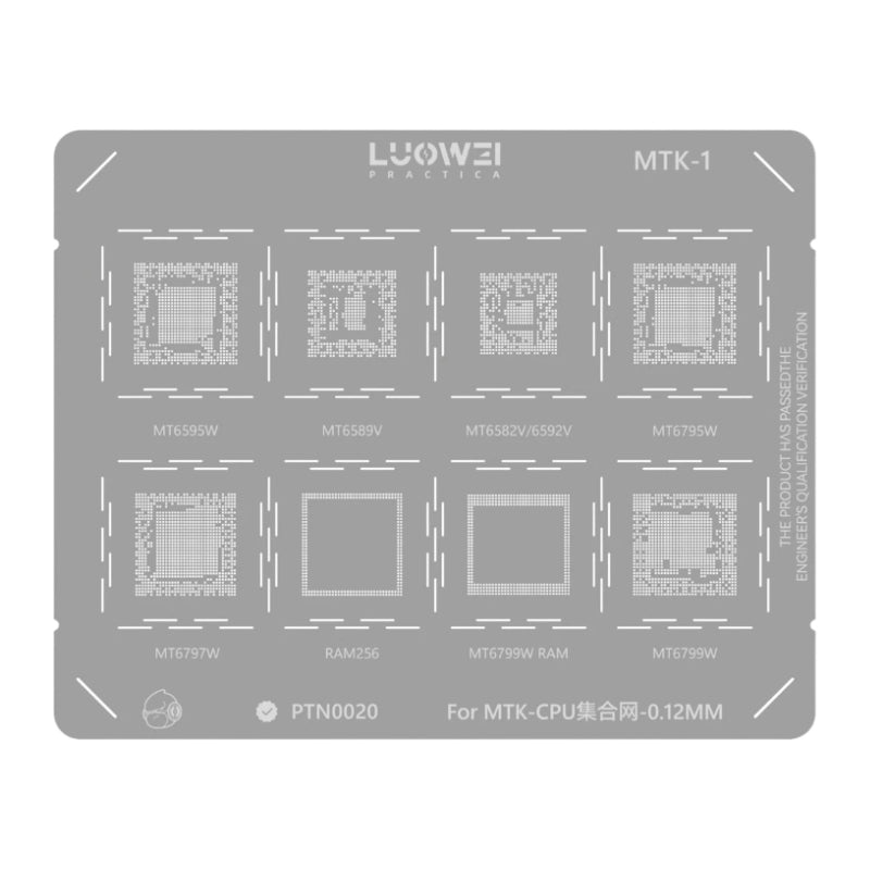 LUOWEI MTK 0.12mm CPU Reballing Stencil – iSupplyParts