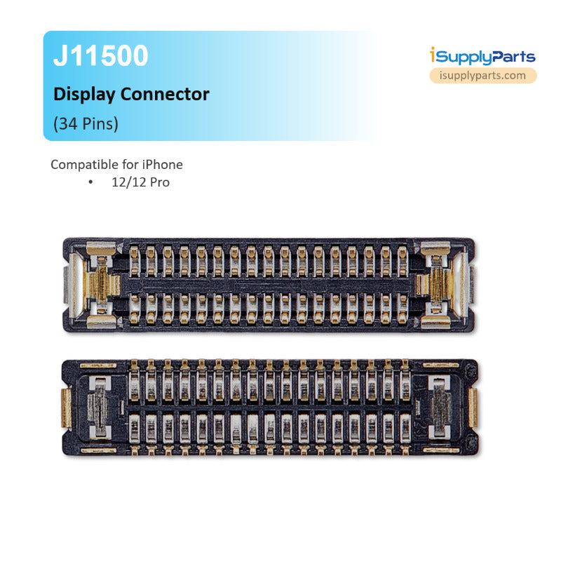 LCD Display FPC Connector (On Motherboard) Compatible for iPhone 12 an ...